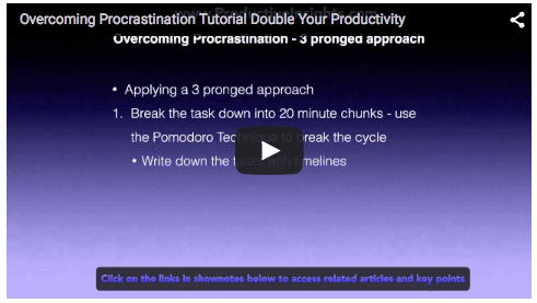 027 Overcoming Procrastination Tutorial Practical Tips On Maximising